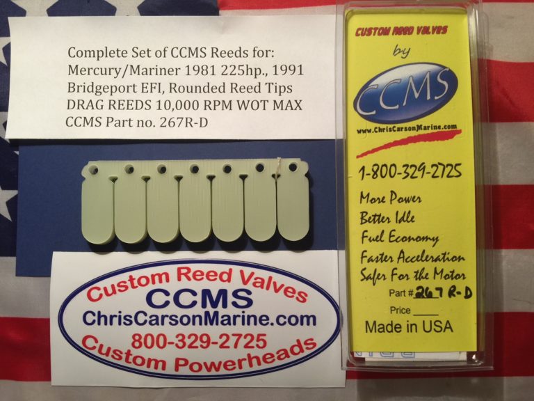 CCMS Mercury/Mariner Drag Outboard Reed V6 1981 225hp.,1991 Bridgeport ...