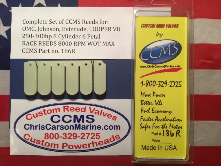 CCMS OMC/Johnson/Evinrude Race Reed Valves 250-300hp V8 Looper 8 ...
