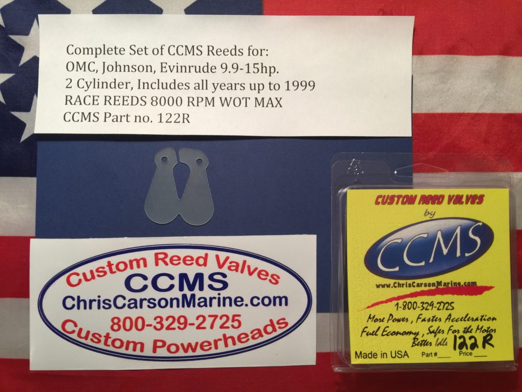 CCMS OMC/Johnson/Evinrude Sport Reed Valves 9.9-15hp. Includes all ...