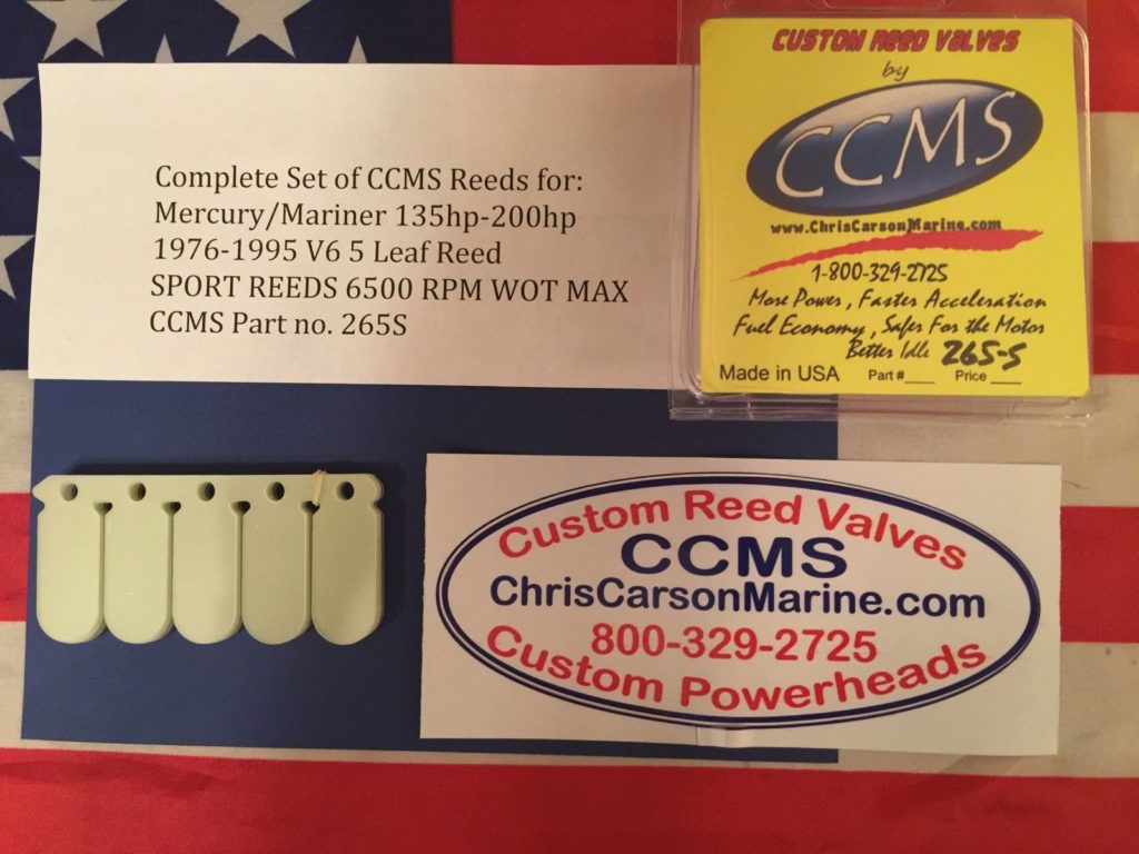 CCMS Mercury/Mariner Sport Outboard Reed 135hp-200hp 1976-1995 V6 5 ...